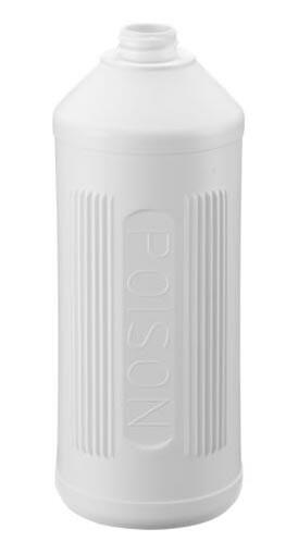 Round Poison Bottle Range - HDPE Poison Bottles
